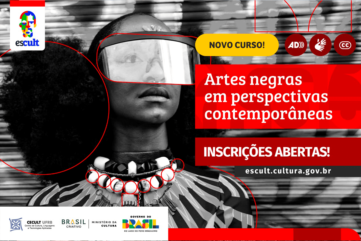 Curso gratuito de Artes Negras abre inscrições com 160 horas de formação